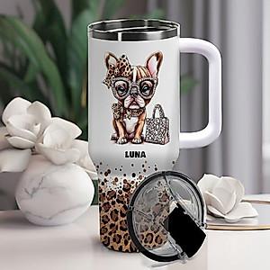 Personalized Dog Tumber with American Pit Bull Terrier Dog’s Name – Custom Cup for Dog Moms, Ideal Gift for Mother's Day, Birthdays & Christmas 9HoHIm