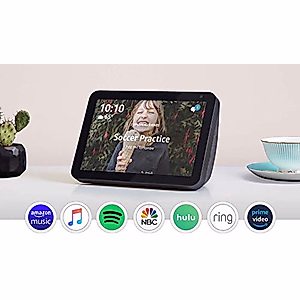 Certified Refurbished Echo Show 8 (1st Gen, 2019 release) -- HD smart display with Alexa – stay connected with video calling - Charcoal