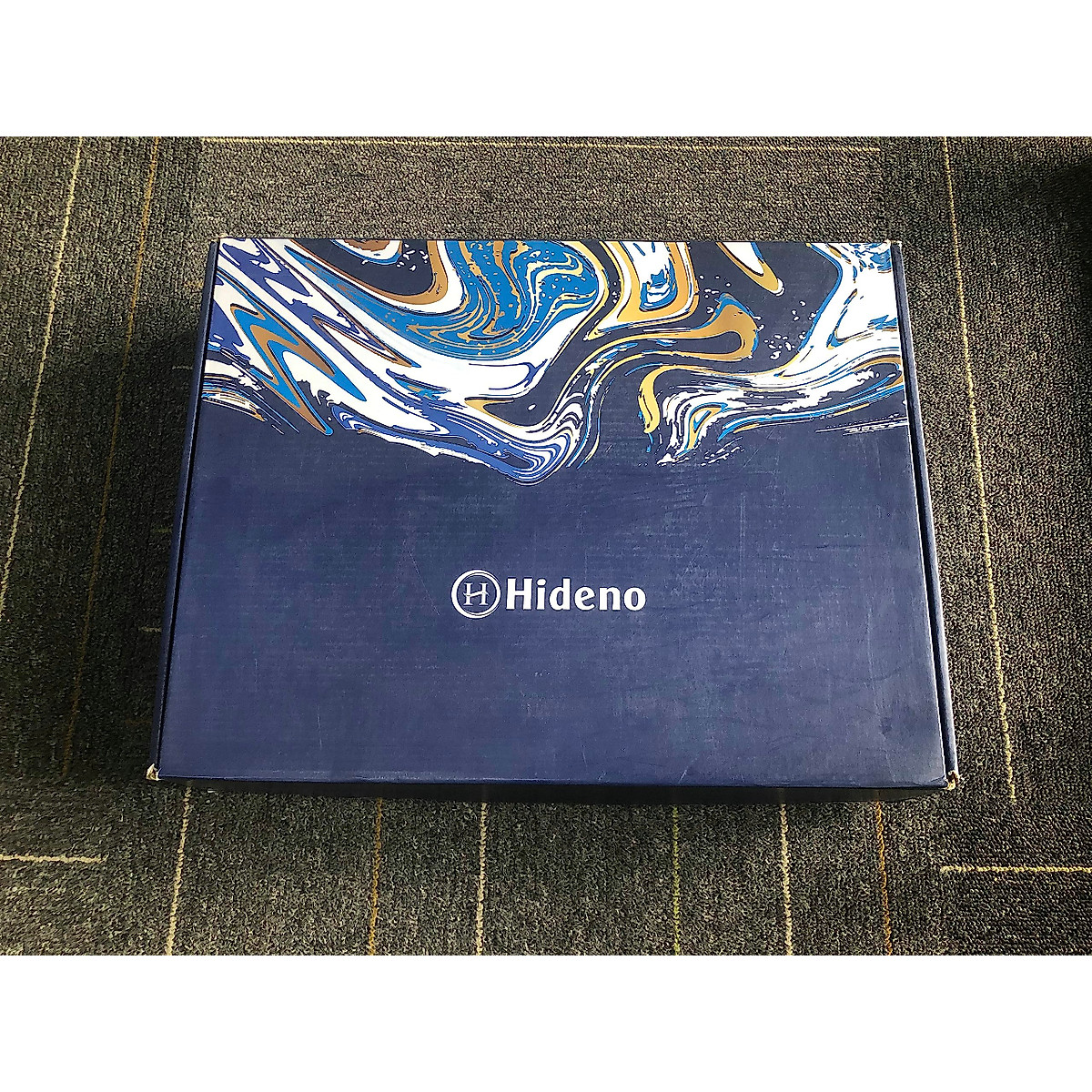 Hideno Brushed Gold Bathroom Faucet,Two Handle 8 inch Widespread Bathroom Sink Faucet Gold with Pop-up Drain & Supply Lines (Brushed Gold)