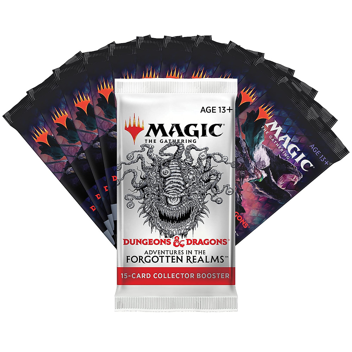 Magic: The Gathering Adventures in The Forgotten Realms Gift Bundle | 10 Draft Boosters | 1 Collector Booster | Accessories