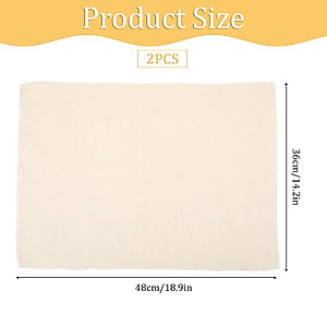 2PCS Proofing Cloth for Bread Baking 14x18 Inches Linen Cloth Reusable Bread Proofing Cloth Thick Baking Bread Cloth for Dough, Baguettes, Loaves, Pastry, Homemade Bread