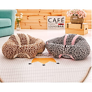 Baby Support Seat, 17inch Baby Support Seat Sofa Plush Soft Animal Shaped Baby Learning to Sit Chairfor Baby 3-36 Moon