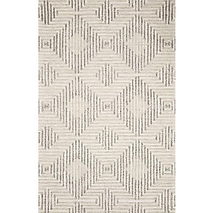 Loloi Ehren Collection EHR-02 Grey/Silver 2'-6" x 7'-6" Runner Rug