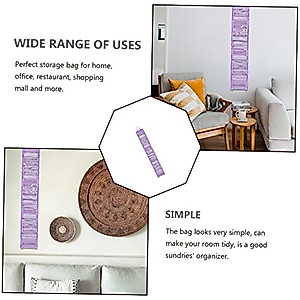 JEWEDECO Roll Vinyl Roll Storage Bag Organizer Wall Mount Holder Wall Mounted Holder Organizer Bag Vinyl Storage Organizer Wall Mount Vinyl Roll Hangers for Wall Hanging Pouch for Vinyl Dog