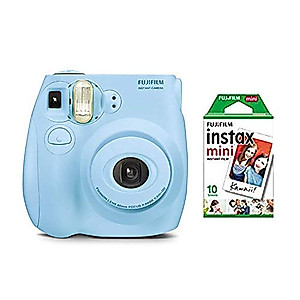 fujifilm instax Mini 7s Light Blue + 10 Exposures Instant Film Camera (New)