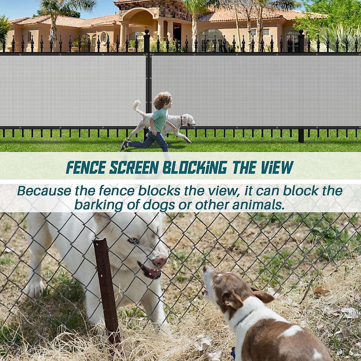 TANG Sunshades Depot Grey/Gray 4'x50' 150 GSM with Zipties Privacy Fence Screen Commercial Construction Site Windscreen Residential Chainlink Fence Netting Cover Privacy Blockage Excellent Airflow