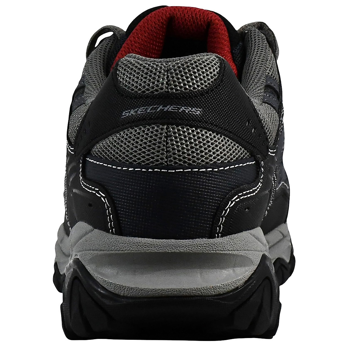 Skechers mens Afterburn Memory Foam Lace-up fashion sneakers, Navy, 9 US