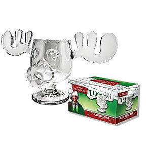 Spoontiques - National Lampoon’s Christmas Vacation Acrylic Moose Cup - Griswold Moose Mug - 4.5” - 6 Ounce,Clear