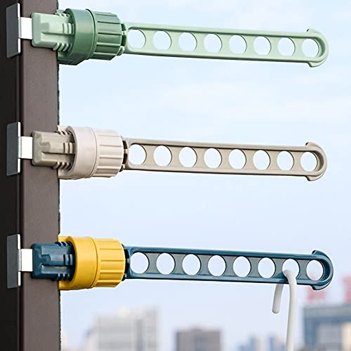 CLSMD Window Drying Rack Travel Portable Window Frame Clothes Hanger Hotel Laundry Rack Wall Mounted Indoor Hanging Rack for Clothes