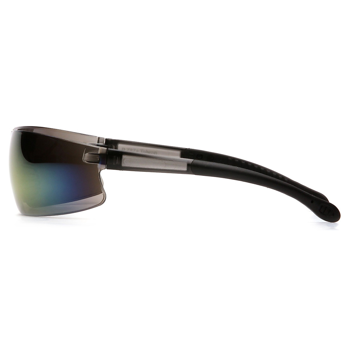 Pyramex S7255S Provoq Safety Eyewear Multi-Color Mirror Lens Black Temples