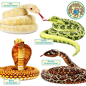 TigerHart Gustavo The Green Anaconda - 100 Inch Stuffed Animal Plush