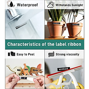 Vixic Embossing Label Maker Machine with Tapes, Handheld Retro Embossed Label Maker with 3D Effect Waterproof Tapes for Organization, DIY & Crafting, Blue Vintage Label Maker