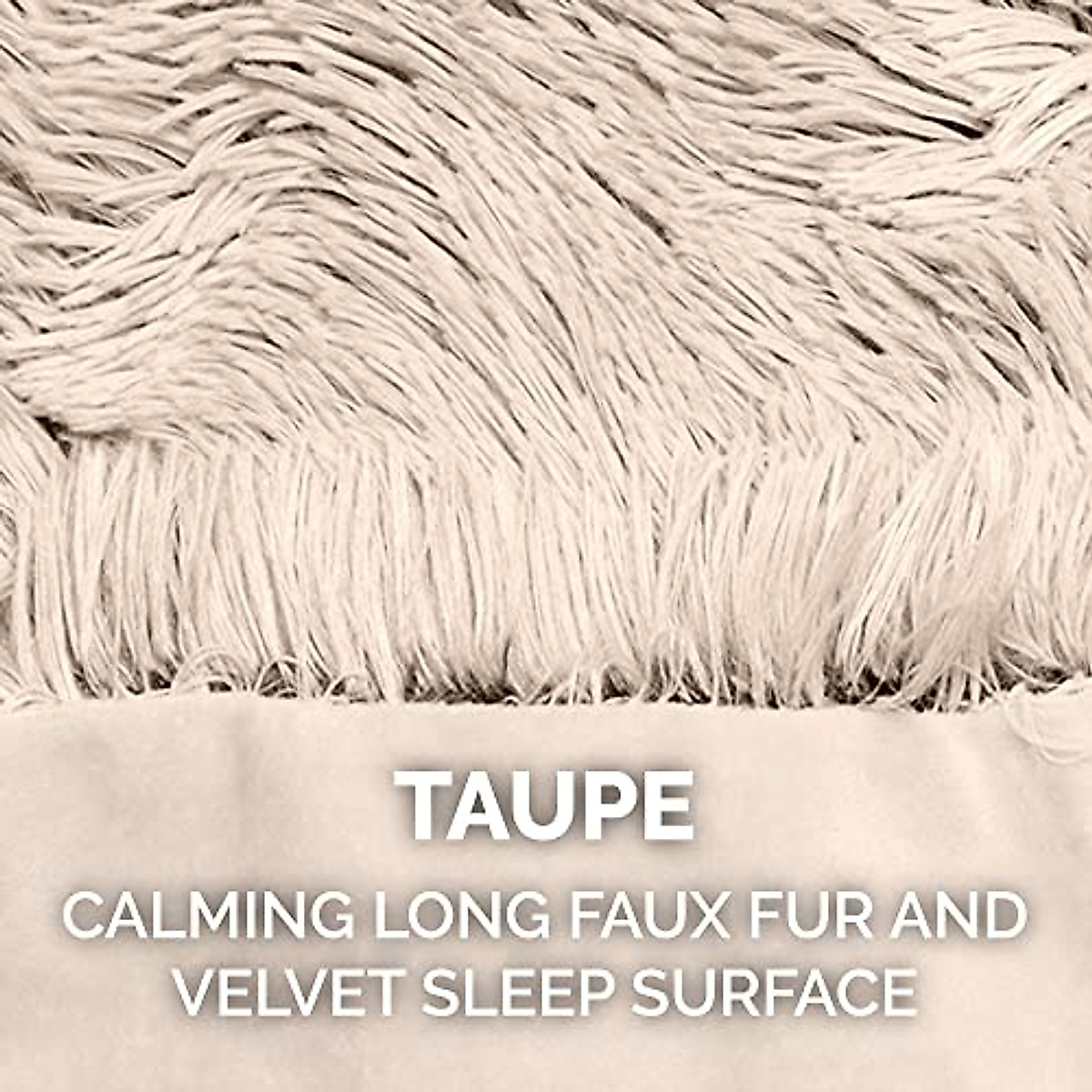 Furhaven Waterproof Throw Blanket for Dogs & Indoor Cats, Washable - Shaggy Plush Calming Long Faux Fur & Velvet Dog Blanket - Taupe, Medium