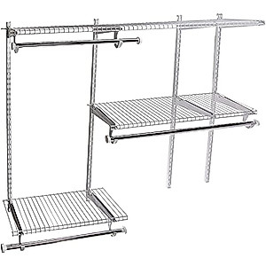 OROXCO 3-6ft Steel Expandable Closet Kit Organization Storage Solution, White