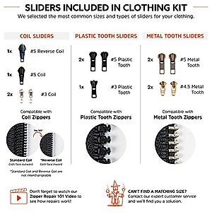 Zipper Rescue Zipper Repair Kits – The Original Zipper Repair Kit, Made in America Since 1993 (Clothing)