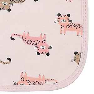 Gerber Baby 4-Pack Terry Burp Cloths, Leopard, One Size