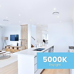 Feit Electric BR30 LED Light Bulbs, 65W Equivalent, Non Dimmable, 10 Year Life, 650 Lumens, 5000K Daylight, E26 Base Recessed Can Light Bulbs, Flood Light Bulbs, Damp Rated, 3 Pack, BR30/850/10KLED/3