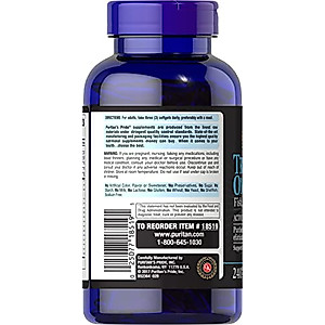 Puritans Pride Triple Omega 3-6-9 Fish, Flax & Borage Oils, Supports Heart Health and Healthy Joints, 240 ct