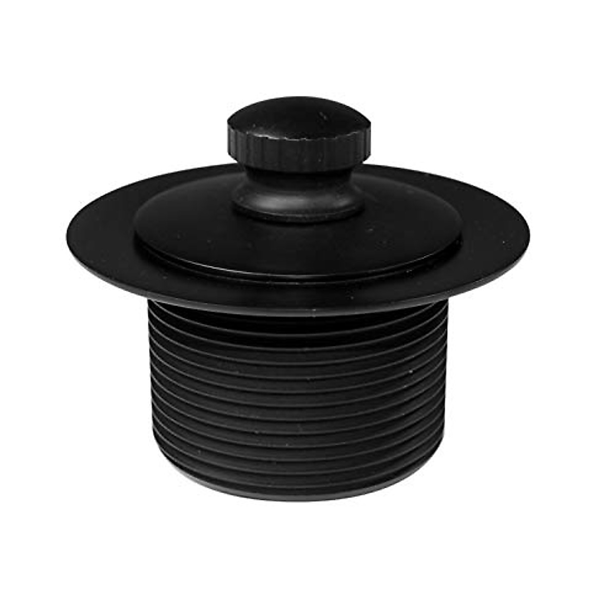 Westbrass Pull & Drain Sch. 40 PVC Bath Waste with One-Hole Top Elbow, Matte Black, D49721-62