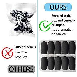 AKSONMN 10 Pack Mini Foam Windscreen for Headset Microphone - High Density Mic Covers for Protection of Lavalier Microphones
