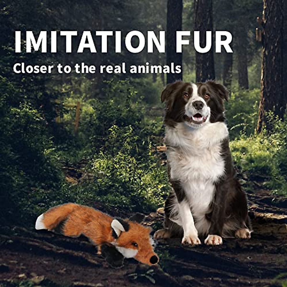 ALL FOR PAWS Squeaky Dog Toys,Animal Plush Dog Toy,Stuffed Dog Toys,Puppy Toys for Teething Small Dogs