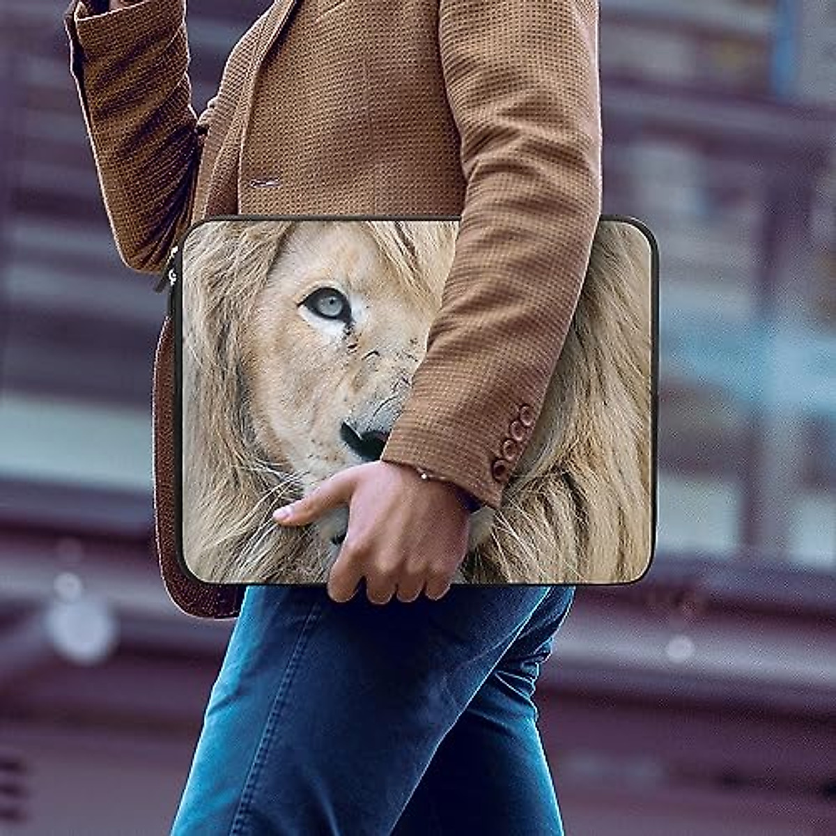 Lion Head Laptop Sleeve Bag Compatible with MacBook Air/Pro,13inch Inch Notebook, Lightweight, Compatible with MacBook Pro