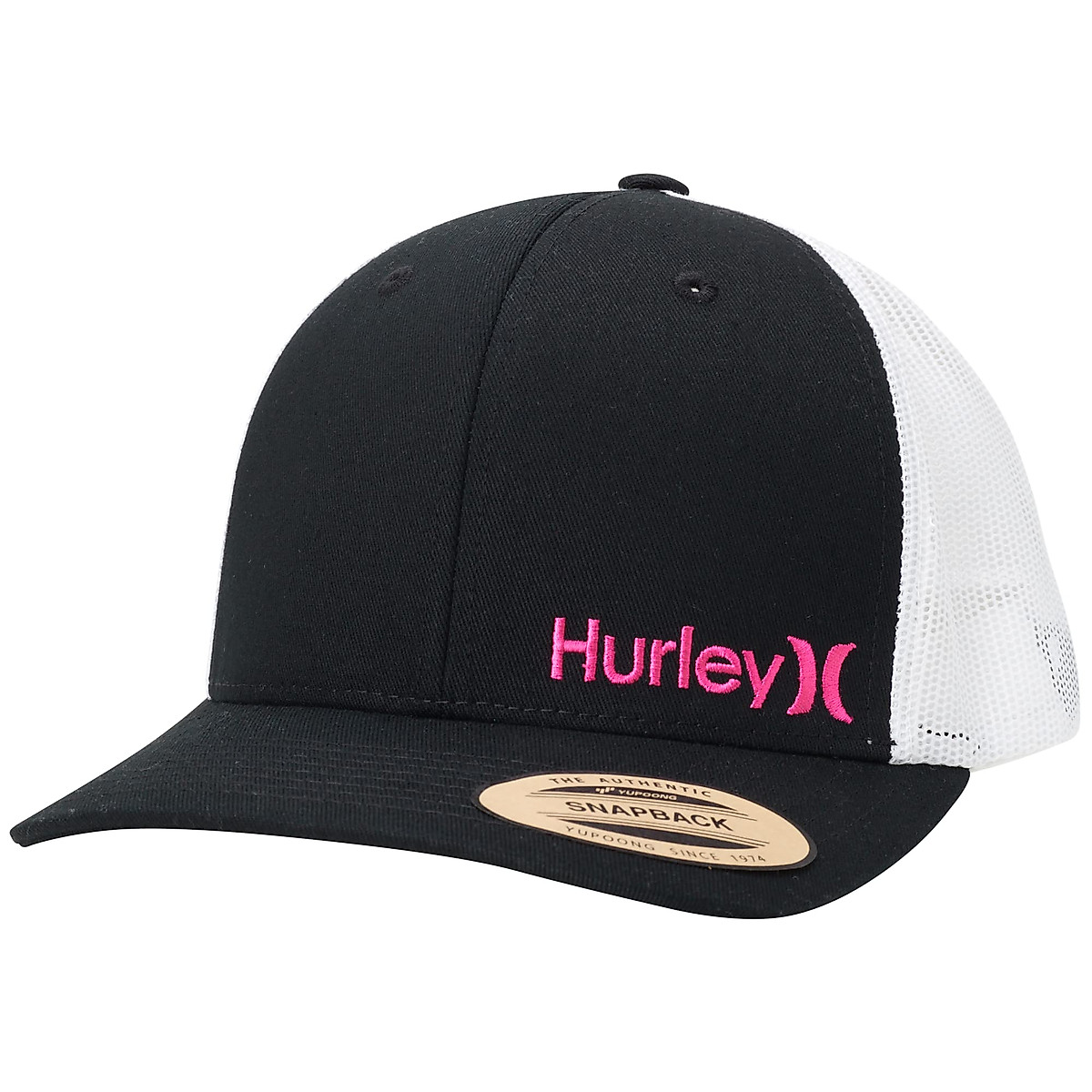 Hurley Men's Cap - Corp Snap Back Trucker Hat, Size One Size, Pink Glow