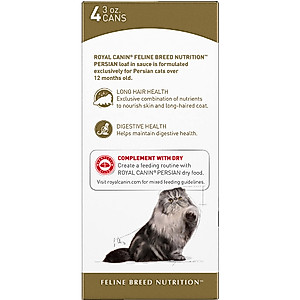 Royal Canin Persian Breed Loaf in Sauce Adult Wet Cat Food, 3 oz can (4-pack)