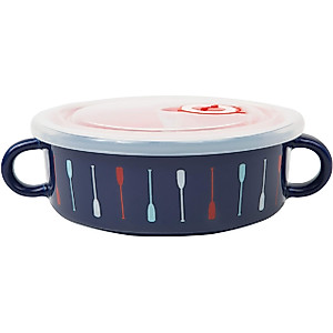 Pavilion - Livin' The Lake Life - 13.5 Oz Double Handled Soup Bowl With Lid