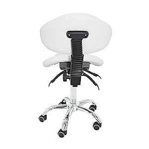 SkinAct® Esthetician Saddle Stool (White)