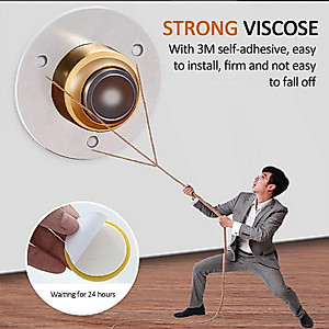 Door Stopper Wall Protector - [6 Pack] 1.8" Quiet, Shock Soft Rubber, Wall Protectors with Self Adhesive 3M Sticker for Protecting Wall, Doorknobs, Refrigerator Door, Cabinets from Damage(Cartoons)