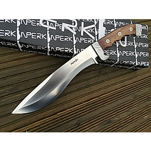 Perkin - Hunting Knife with Leather Sheath - D2 Steel Blade