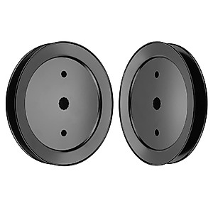 Spindle Pulley 195945 532195945 Replacement for Craftsman Mower - Mandrel Pulleys Compatible with Hu sqvarna, Poulan Pro, AYP, Jonsered 42" 46" Riding Lawn Mower, Replace 197473 532197473, 2 Pack