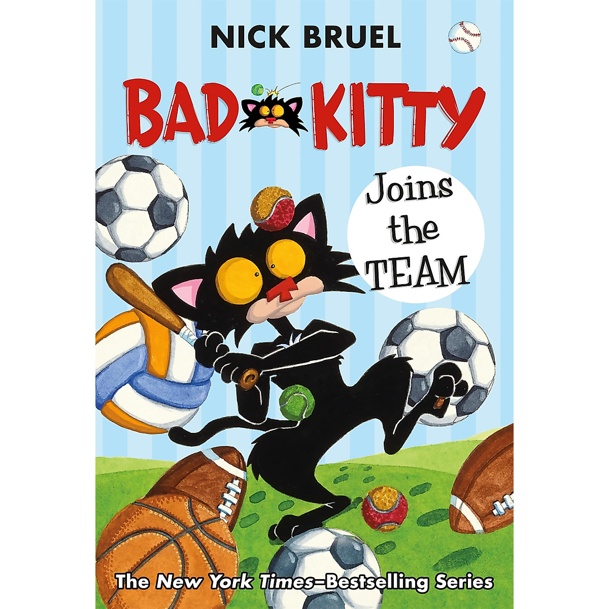 Bad Kitty Joins the Team (paperback black-and-white edition)