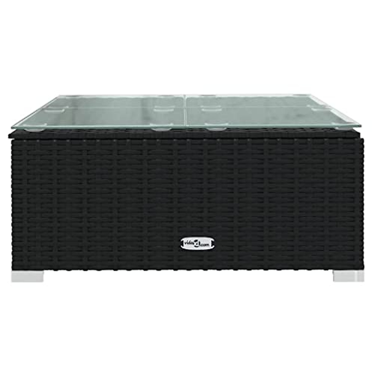 WHOPBXGAD Patio Furniture Set 3 Piece Lawn Furniture,Patio Furniture Sets,Patio furnitureSui for patios, Gardens, lawns, Balconies, Poolside,with s Poly Rattan Black