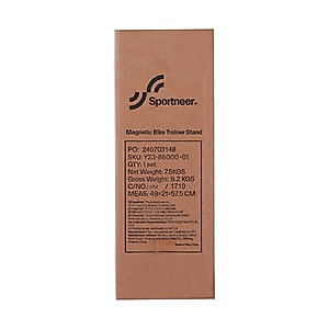 Sportneer Bike Trainer - Magnetic Stationary Bike Stand for 26-28" & 700C Wheels - Adjustable 6 Level Resistance Bike Trainer Stand for Indoor Riding with Quick Release Lever & Front Wheel Riser Block