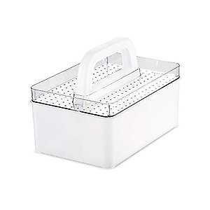 madesmart Caddy with Tray-Stack Collection Stackable, Medium, Frost