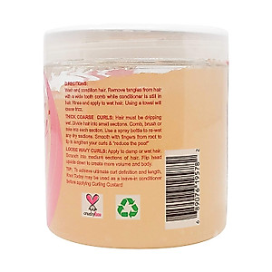 Kinky Curly Original Curling Custard Natural Styling Gel 8oz"Pack of 3"