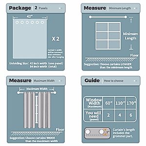 BGment Kids Blackout Curtains for Boys Bedroom, Star Curtains Thermal Insulated Grommet Window Drapes for Nursery, Set of 2 Panels (42 x 63 Inch, Navy Blue)