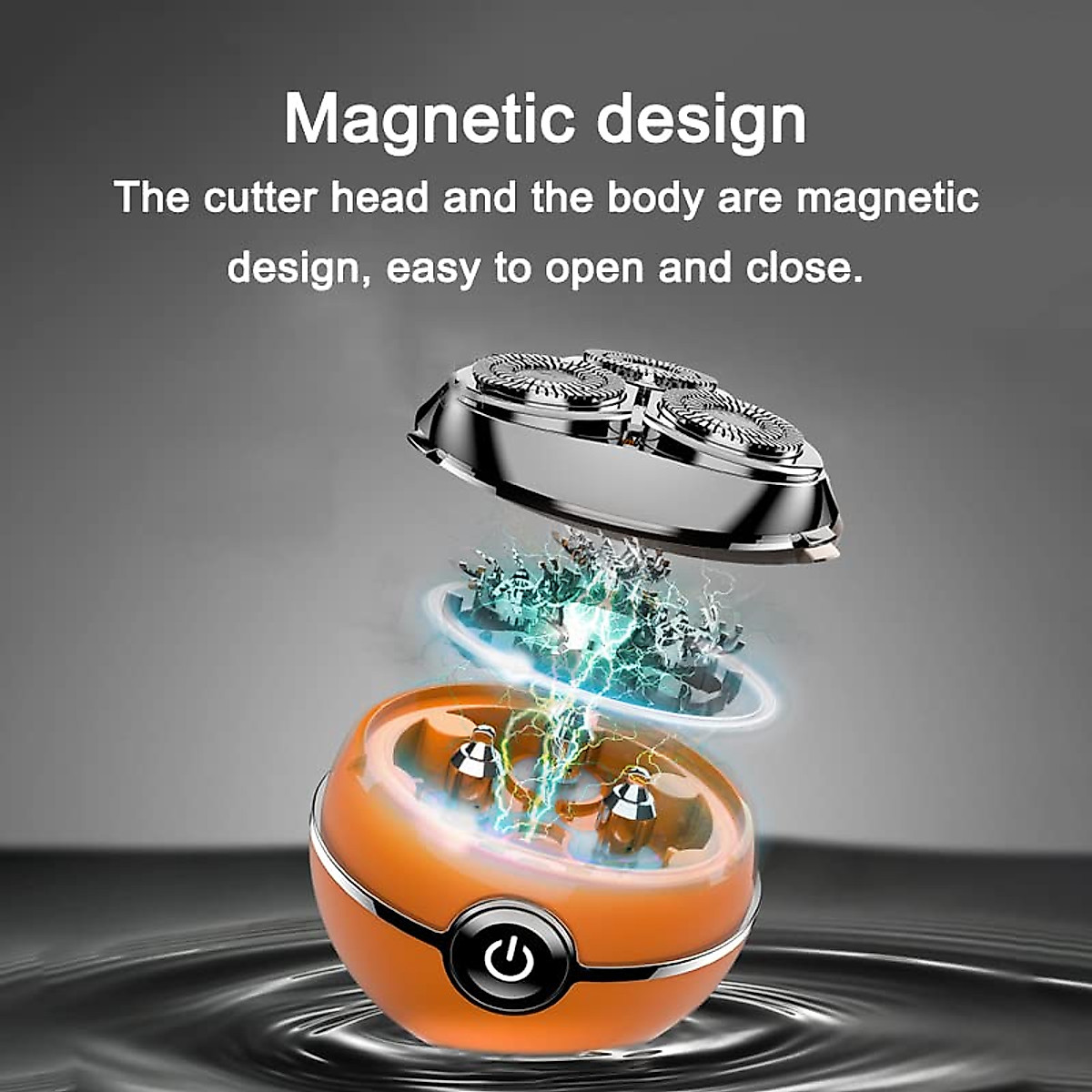 Electric shavers for Men Mini Portable Face Shaver Wet & Dry Waterproof Rechargeable Electric Shaver 4D Rotary Razors Cordless Travel USB Charging