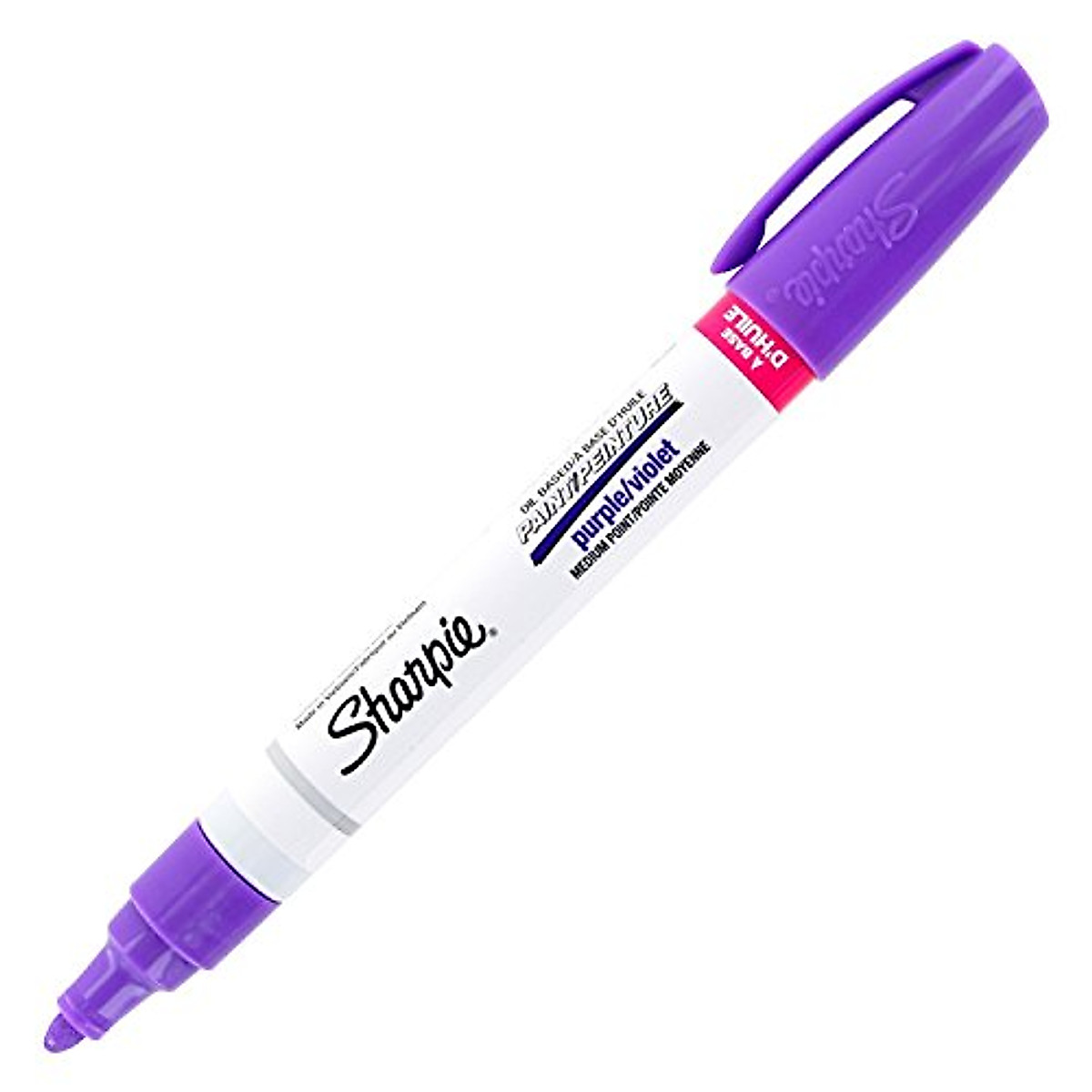 Sharpie Oil-Based Paint Marker, Medium Point, Purple Ink, Pack of 6