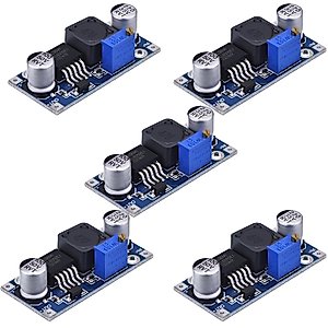 HiLetgo 5pcs XL6009 Boost Module DC-DC Adjustable Module DC3.0-30V to DC5-35V Output Voltage Power Converter Circuit Board Module 400KHz