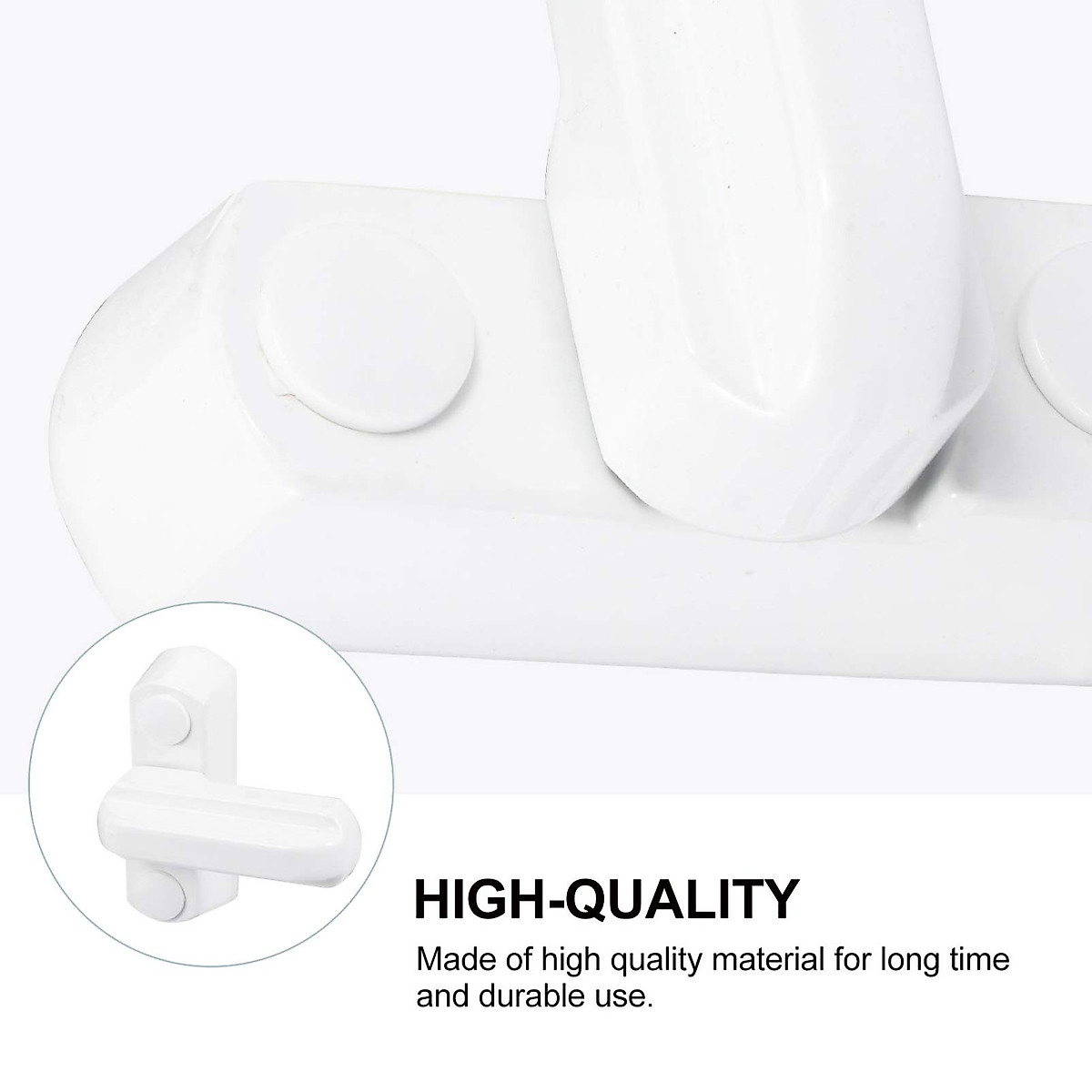 Scicalife 4pcs Window Security Jammer Locks Sash Blockers Zinc Alloy Extra Security Locks
