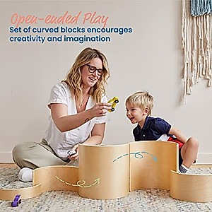 ECR4Kids Wooden Tunnels and Arches, Block Play, Natural, 10-Piece