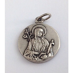 I G J Saint Catherine from Siena Silver Medal - The Patron Saints Medals