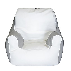 E-SeaRider Armchair Marine Beanbag, Medium, Multi (White/Grey)