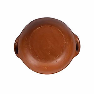 Village Decor earthen clay cooking pot (Capacity : 2.5 Ltr / 2500 ML PAN)
