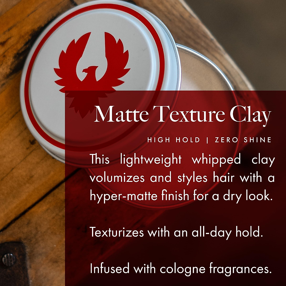 Atlas Matte Texture Clay 2.4 Ounce is a No Shine, Ultra Lightweight, Medium to Firm Hold, Thickening, Texturizing, Separating, Hair Styling and Grooming Product for Men and Women