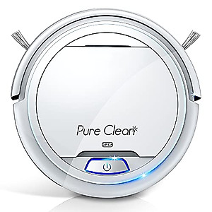 Automatic Smart Robot Vacuum Cleaner - Upgraded Lithium Battery 90 Min Run Time - Bot Self Detects Stairs Pet Hair Allergies Friendly Robotic Home Cleaning Automation for Carpet Hardwood Floor