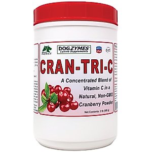 Dogzymes Cran Tri C Cranberry Urinary Tract Support, Vitamin C Blend, 1418mg per Teaspoon (2 Pound)